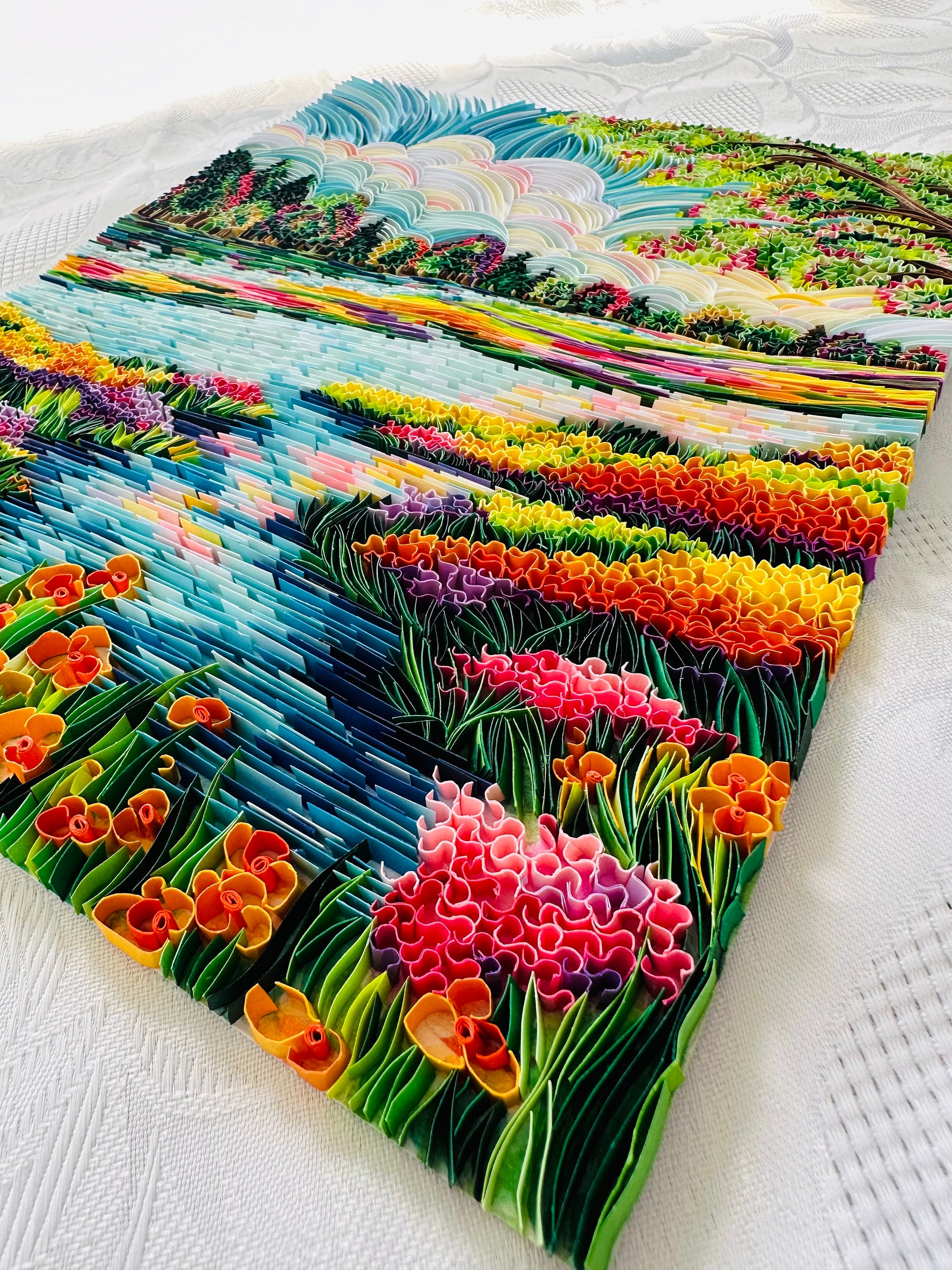 Paper Quilling Scenic Wall Art, Mixed Media Craft, Scenery, DIY Gifts ...