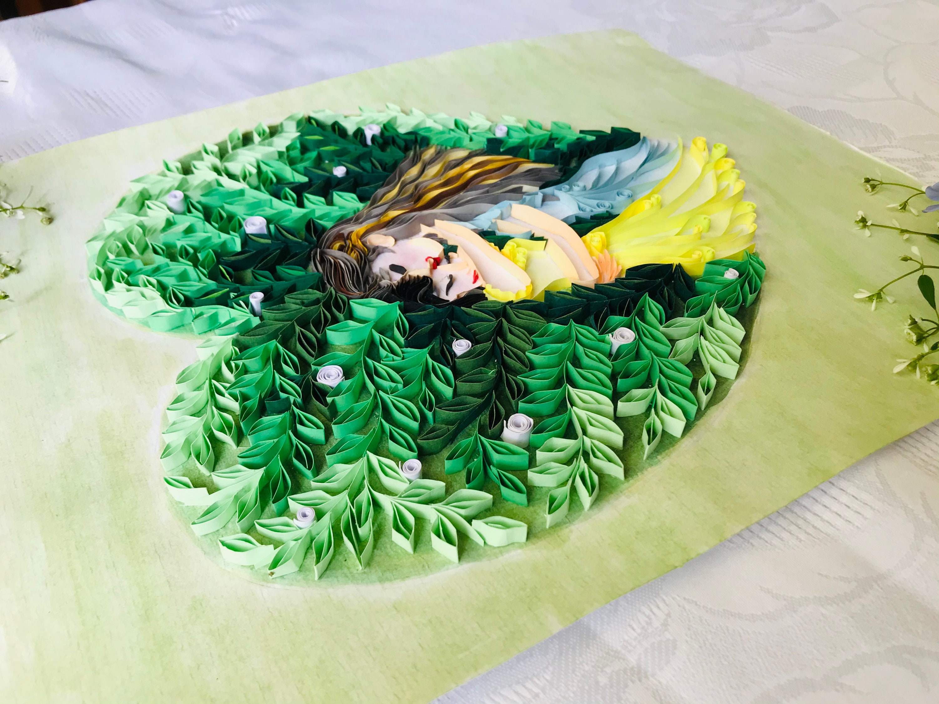 Sisters Love Quilling Paper Wall Art Paper Art Handmade - Etsy