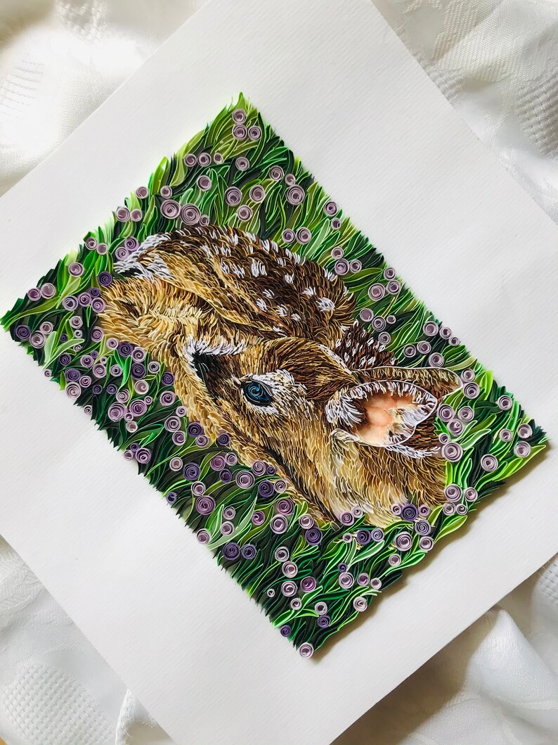 Deer, Paper Quilled Art, Paperart, Craft, Home Deco, Diy Gifts ...