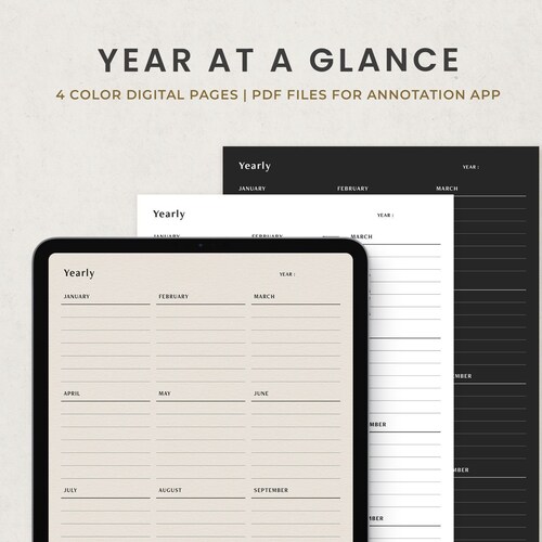 Weekly Planner Undated Digital Planner Template for Goodnotes | Etsy