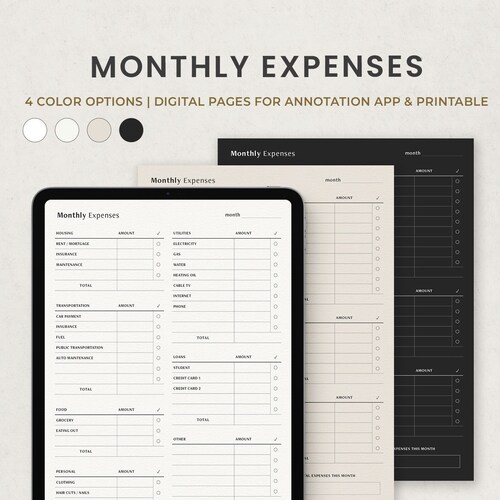 Paycheck Budget Digital Planner for Ipad Goodnotes Budget - Etsy