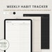 Weekly Habit Tracker Routine Digital Planner Template for - Etsy