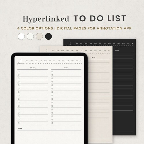 To Do List Bundle Digital Planner Template for Goodnotes on - Etsy