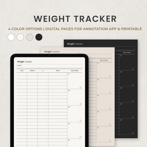 Daily Food Diary Journal Fitness Digital Planner Template for - Etsy