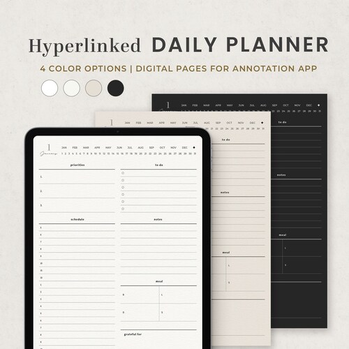 Daily to Do List Digital Planner for Ipad Goodnotes - Etsy