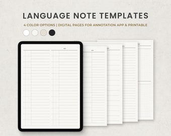 Language Learning Planner Self Study Foreign Languages - Etsy