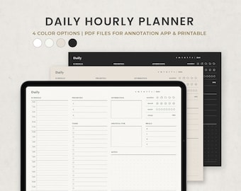 Digital Daily Planner for iPad Goodnotes Notability - Etsy