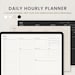 Daily Planner Hourly Schedule Digital Template for Goodnotes - Etsy