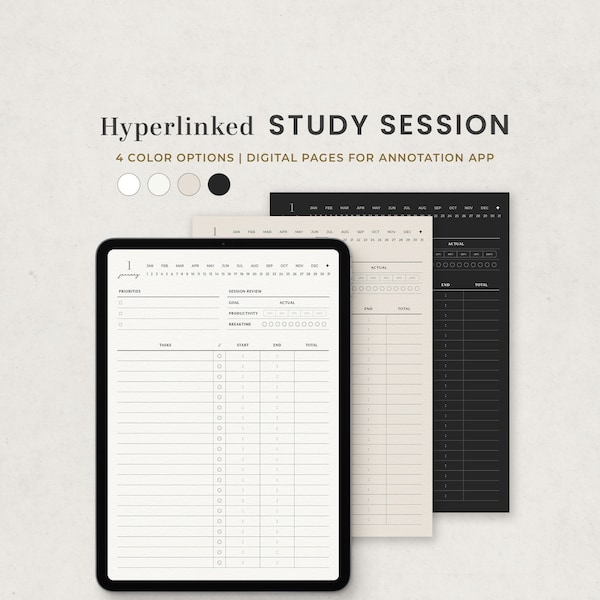 Study Planner - Etsy