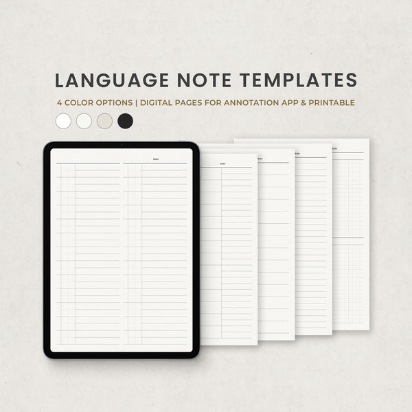 Language Learning for Goodnotes - Etsy