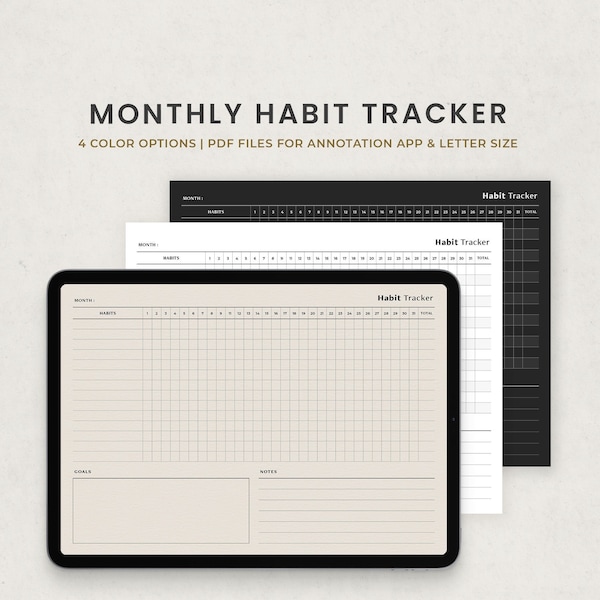 Habit Tracker - Etsy