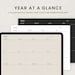 Year at a Glance Digital Planner, Yearly Overview Planner for iPad ...