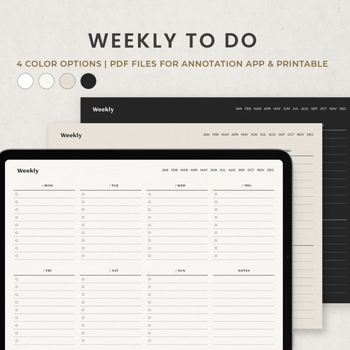 Daily to Do List Digital Planner for Ipad Goodnotes - Etsy