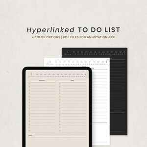 Daily to Do List Digital Planner for Ipad Goodnotes - Etsy