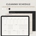 Digital Cleaning Schedule, Home Cleaning Template, Weekly House Chores ...