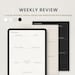 Weekly Review Journal, Digital Weekly Reflection, Weekly Check-in ...