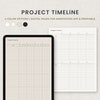 Project Planner Bundle, Work Productivity Goal Planner Set Digital ...
