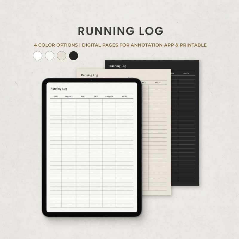 Running Log - Etsy