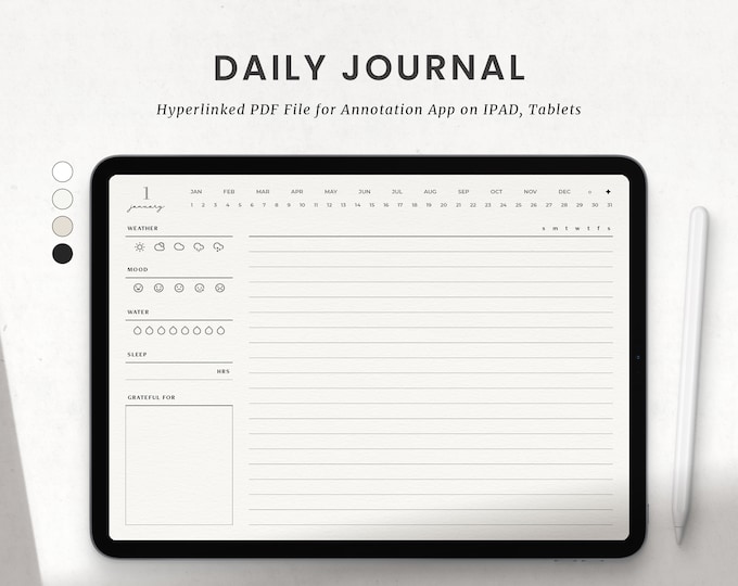 Digital Recipe Book, Digital Food Diary, Customized Blank Notebook ...