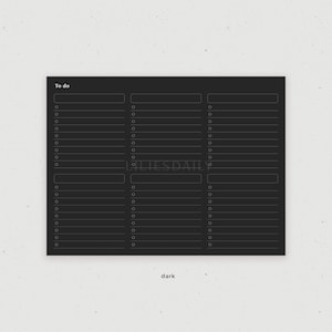 To Do List, Task Checklist, Landscape Digital Planner Template for ...