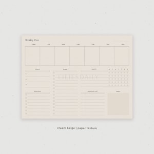 Digital Weekly Planner, Weekly Dashboard Template for Goodnotes ...