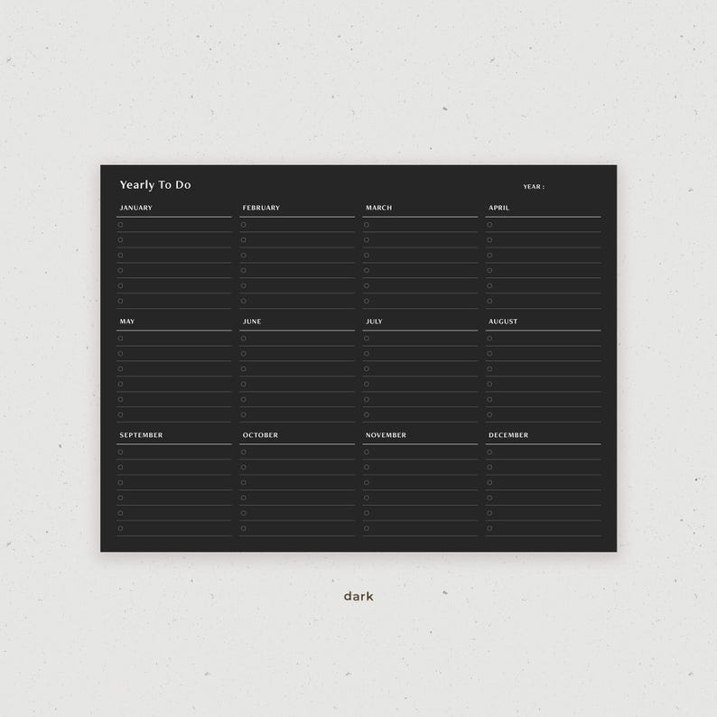 Yearly Planner Template 2026, Goodnotes to Do List Landscape for School ...