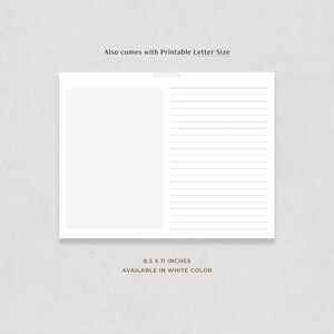 Half Lined Digital Note Paper, Goodnotes Photo Journal, Landscape iPad ...