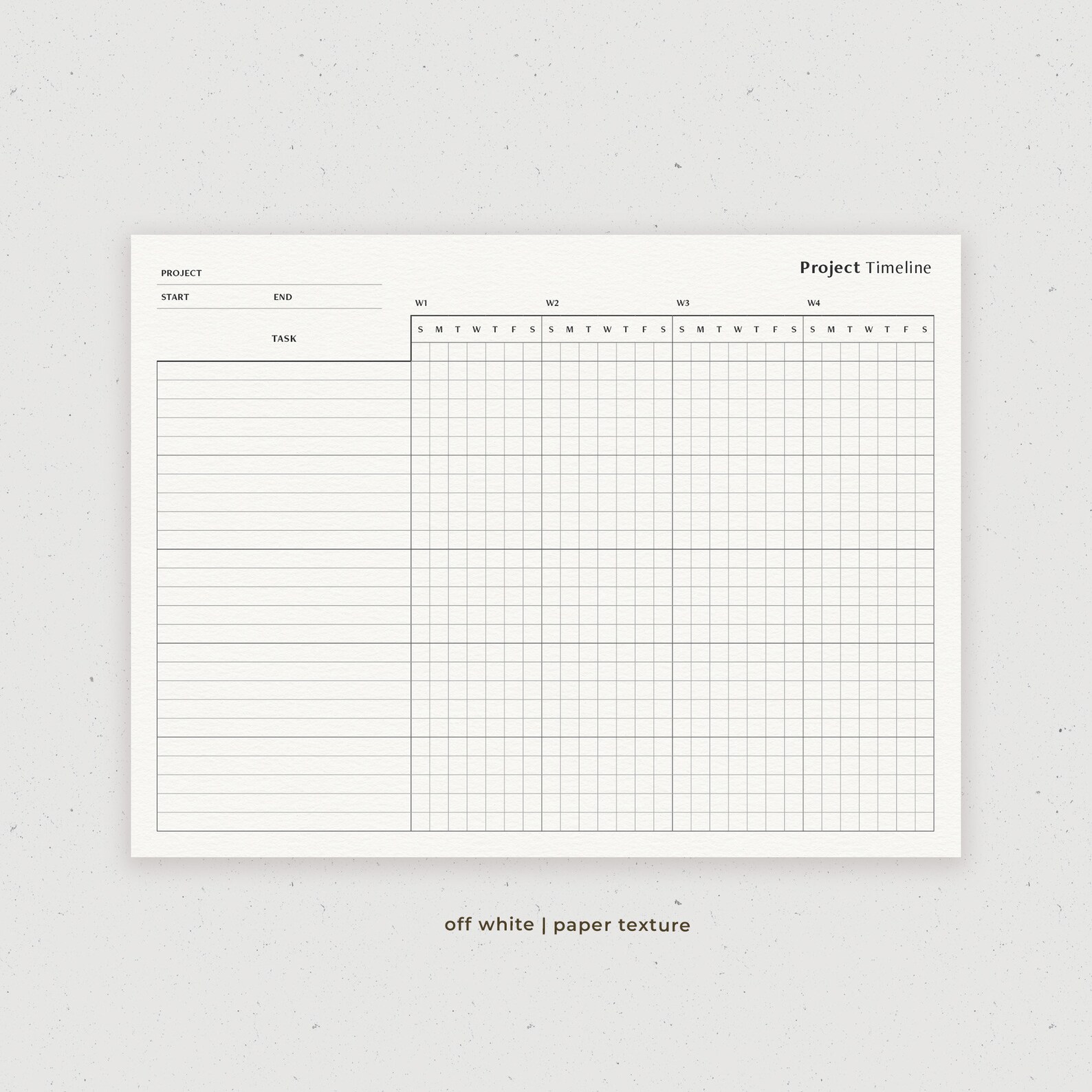 Timeline Chart, Project Tracker Digital Planner Template for Goodnotes ...