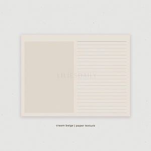Half Lined Digital Note Paper, Goodnotes Photo Journal, Landscape iPad ...