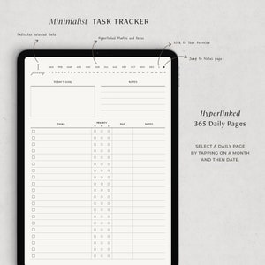 Goodnotes Task Tracker, Digital Task List Template, Daily Work to Do ...