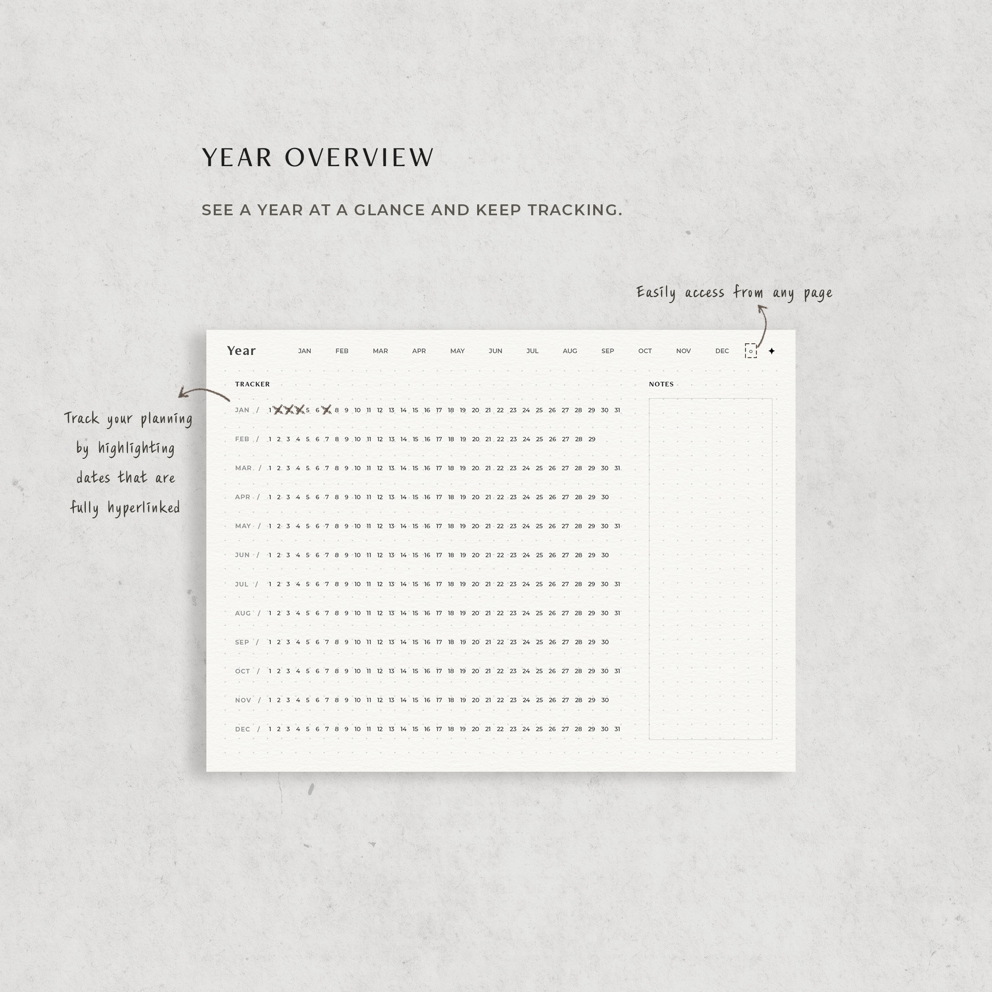 Digital 3 Year Journal Daily Diary Hyperlinked Gratitude - Etsy