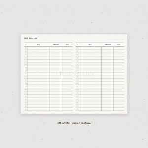 Bill Payment Tracker, Digital Monthly Expense Log, Goodnotes Template ...