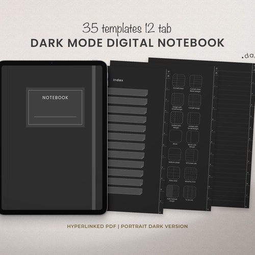 Student Digital Notebook for Goodnotes With Tabs Minimal Note - Etsy