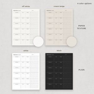 Medication Tracker, Vitamin Supplement Log Digital Planner Template for ...