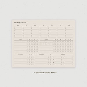 Digital Cleaning Schedule, Home Cleaning Template, Weekly House Chores ...