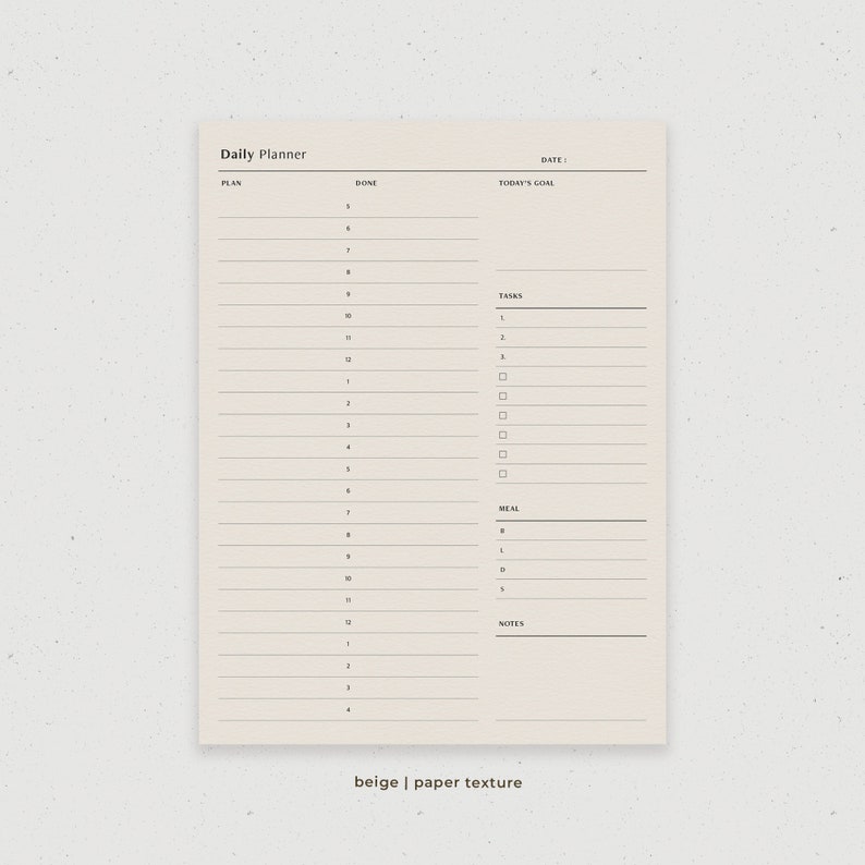24 Hour Daily Planner, Hourly Schedule, Time Blocking, Daily to Do List ...