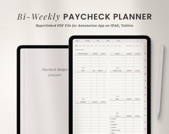 Bi-weekly Budget Planner Digital Printable Goodnotes - Etsy