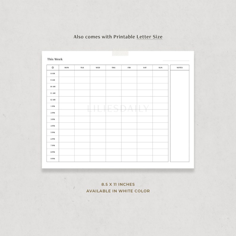 Editable Weekly Timetable Digital Template for Goodnotes on - Etsy
