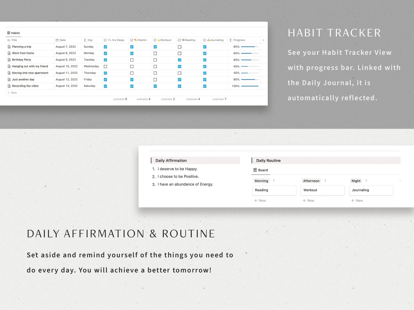Notion Journal Template Daily Diary Notion Planner With - Etsy