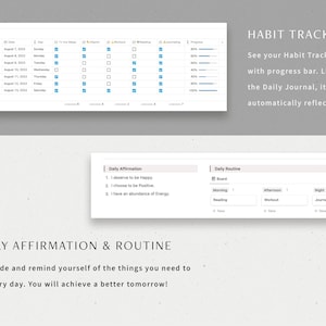Notion Journal Template, Daily Diary Notion Planner With Weekly View ...