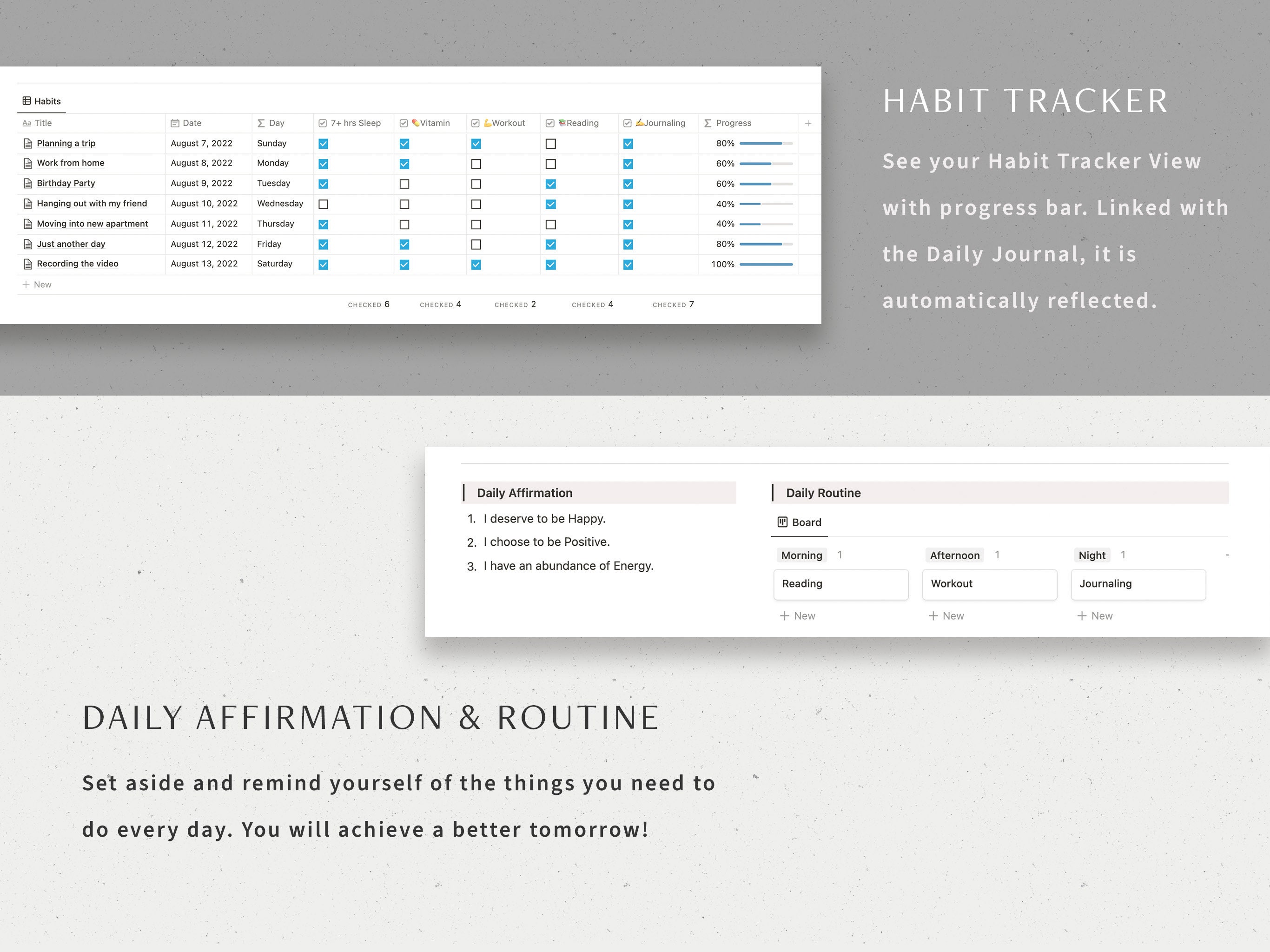 Notion Journal Template Daily Diary Notion Planner With - Etsy