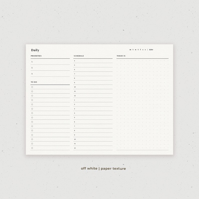 Daily Planner Landscape Digital Template for Goodnotes on Ipad ...