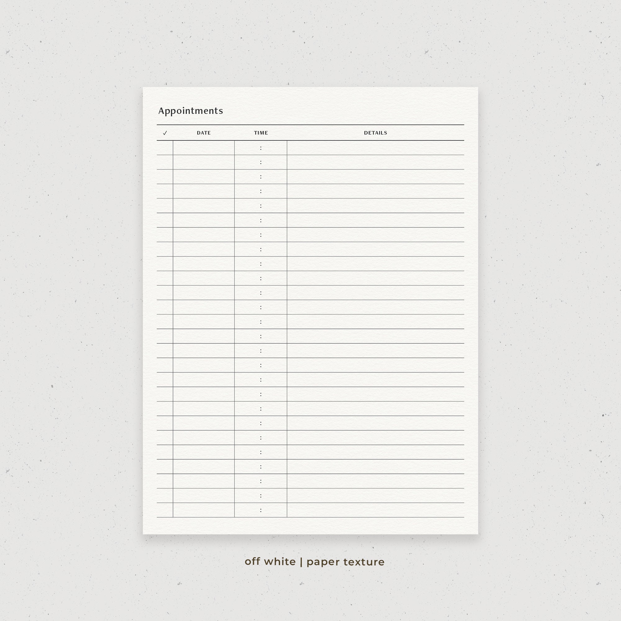 Appointment Tracker Meeting Reminder Log Digital Planner - Etsy