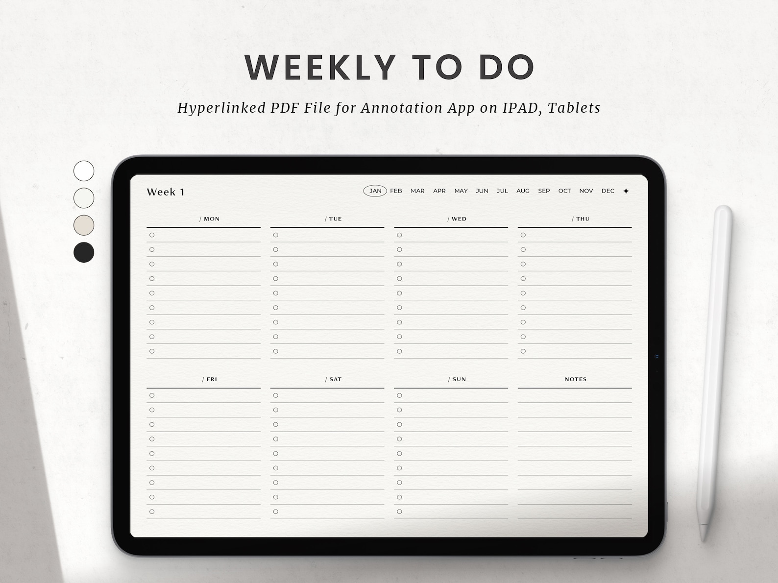 Weekly to Do List Checklist Template Task List Work to Do - Etsy