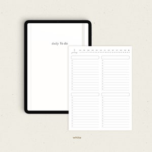 Daily to Do, Checklist, Task List Digital Planner for iPad Goodnotes ...