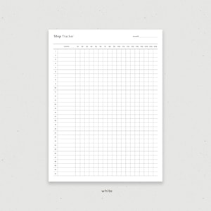 Step Tracker, Walking Log Digital Planner Template for Goodnotes on ...