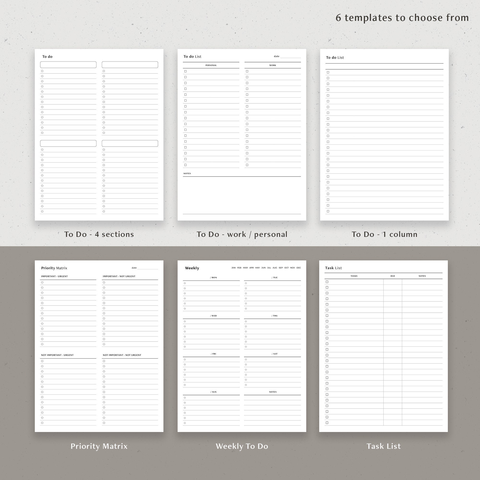 To Do List Bundle Digital Planner Template for Goodnotes on - Etsy
