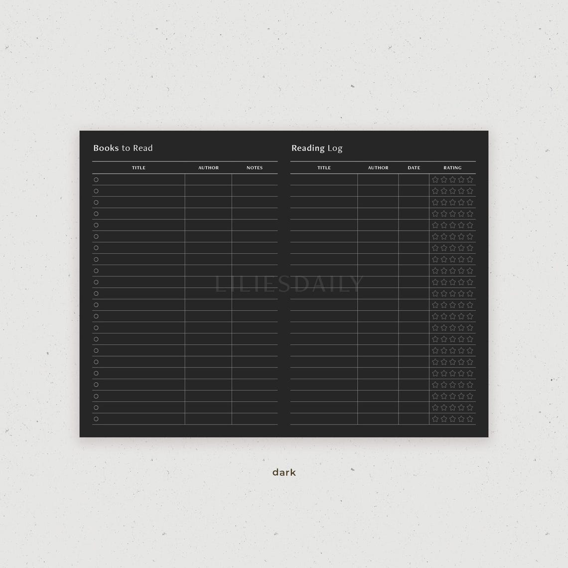 Books to Read & Reading Log Template, Goodnotes Book Tracker Digital ...