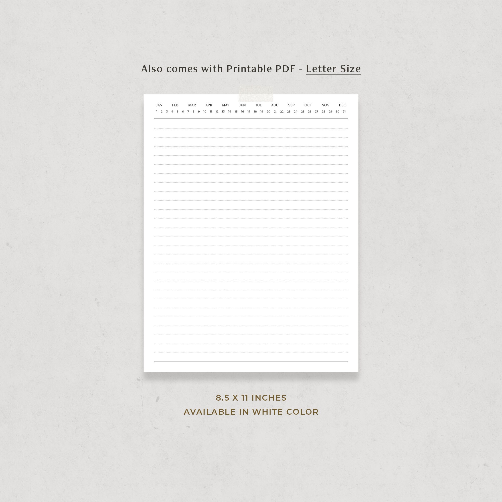 Daily Journal Daily Notes Daily Digital Paper Planner - Etsy