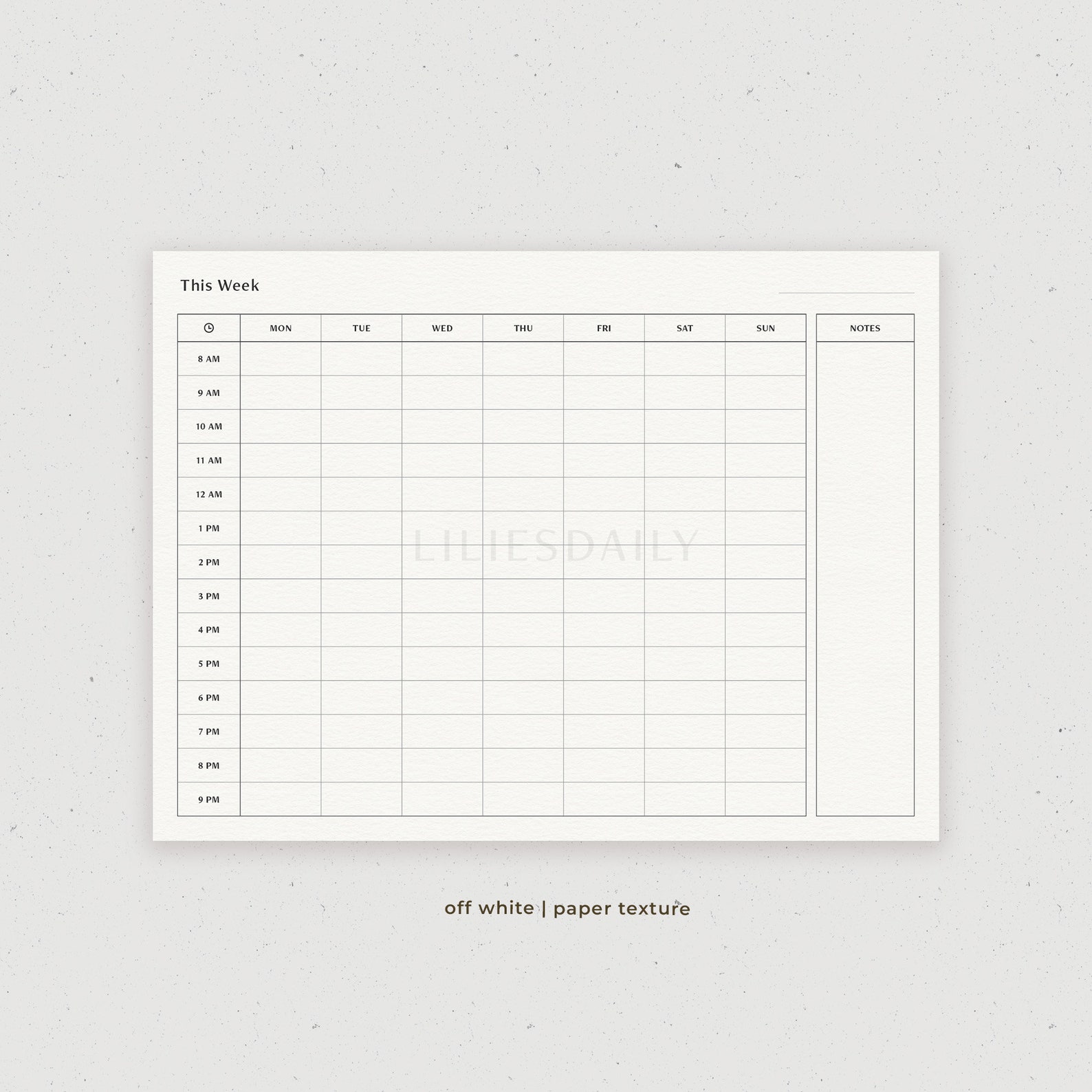 Editable Weekly Timetable Digital Template for Goodnotes on - Etsy